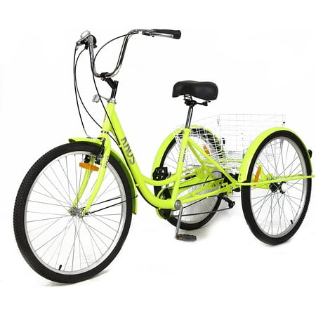 KNUS Unisex Adult 7 Speed Tricycle 26 inch High Three Wheel Cruiser ...