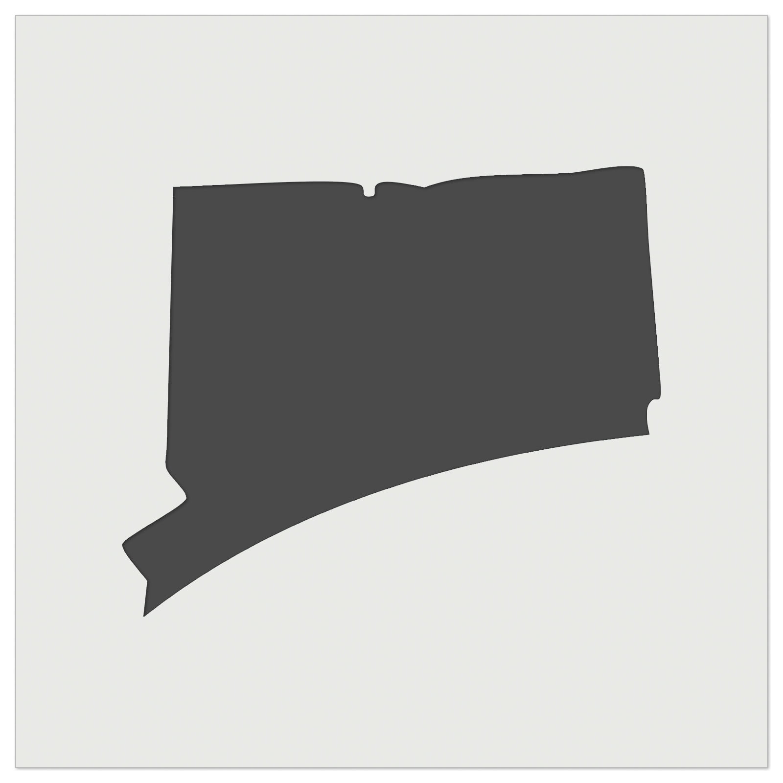 Connecticut State Silhouette DIY Cookie Wall Craft Stencil - 4.5 Inch ...