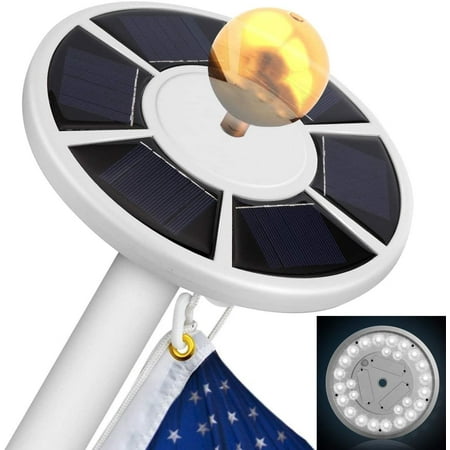Solar Flag Pole Light, Flagpole Solar Light LED Solar Powered Flag Pole ...