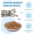 [8 Pack] Cat Dishes Whisker Friendly, Shallow Wide Pet Food and Water ...
