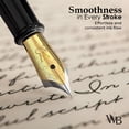 Wordsworth & Black Fountain Pen, Medium Nib Ink Pen, Sky Blue ...