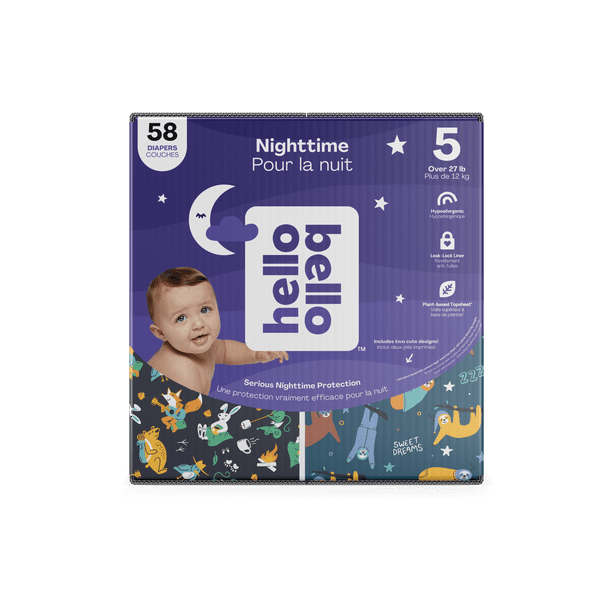 Hello Bello Premium Gender Neutral Overnight Diapers I for Babies and ...