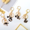 4 Pcs Cute Cat Piano Musical Note Keychains Music Symbol Key Rings ...
