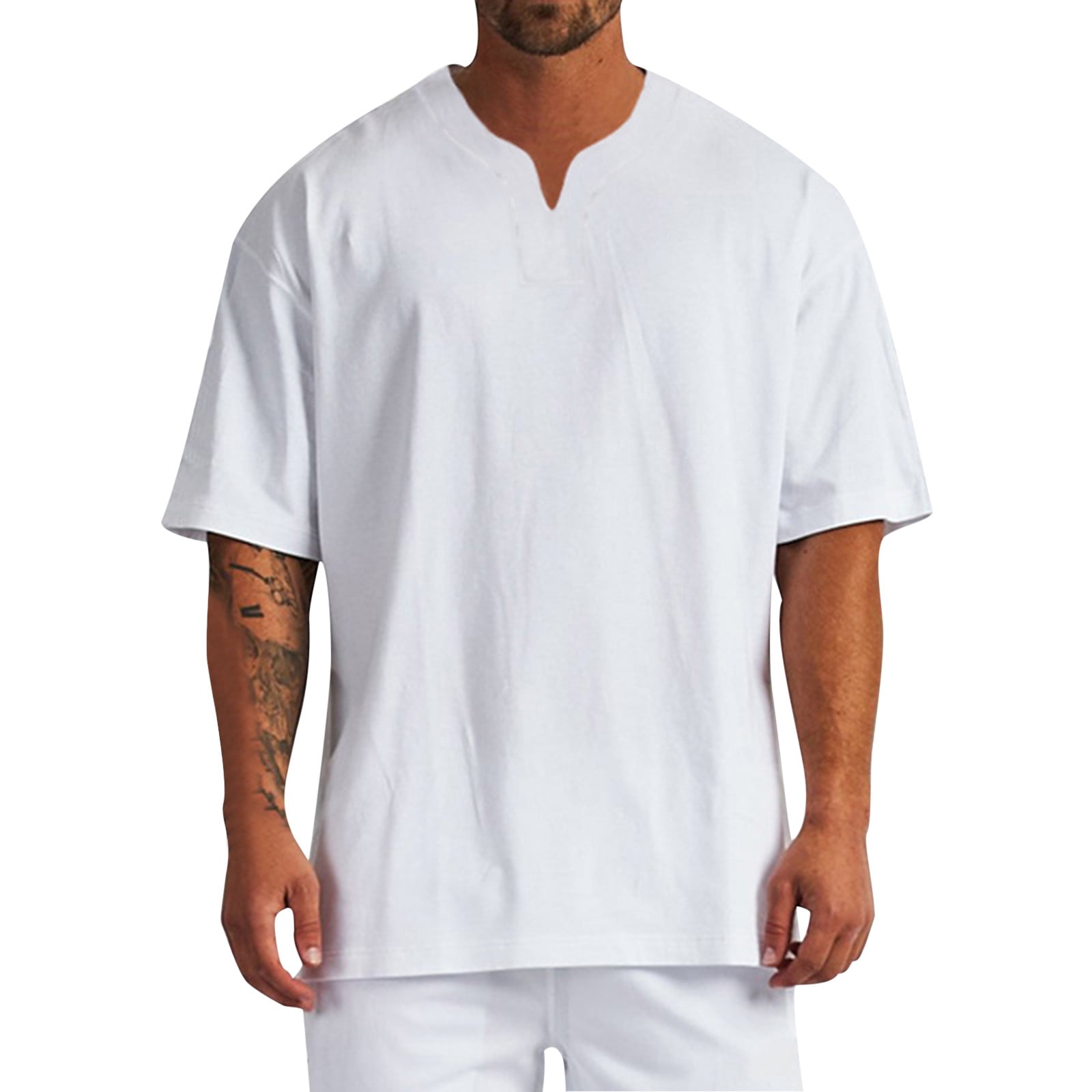 Click here for Ketyyh-Chn99 Shirts For Men Solid Color Basic Shir... prices