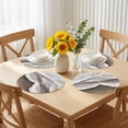 Abstract Wave Effect Leather Placemats Set of 2, 15 Inch, Gary Brown ...
