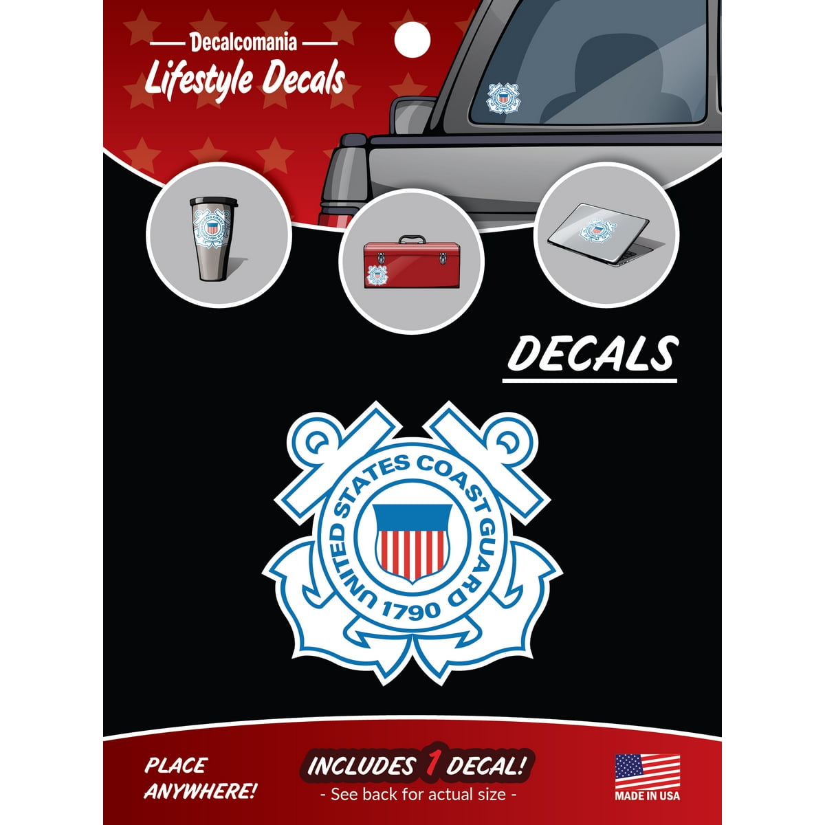 Coast Guard Window Decals