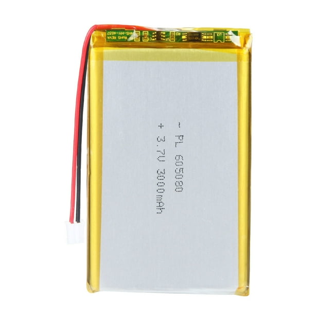 YDL 3.7V 3000mAh Battery 605080 Lithium Polymer Ion Rechargeable Li-ion ...