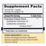Equate Digestive Health Probiotic Capsules, 50 Count HSA/FSA Eligible ...