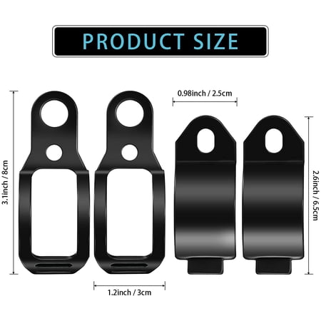 2 Pairs Motorcycle Fork Indicator Brackets Metal Motorcycle Turn Signal ...