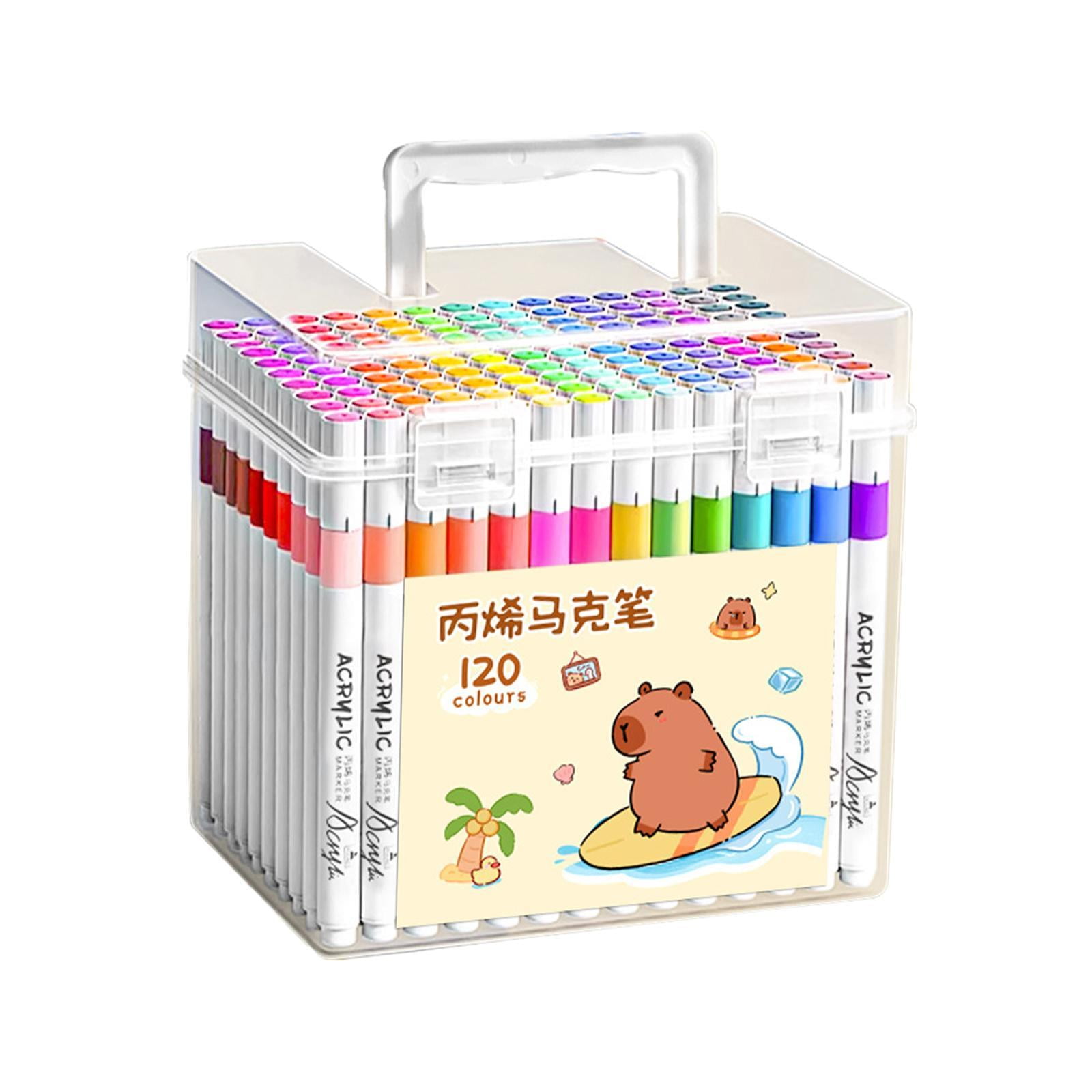 Click here for Tnarru 120 Pieces Acrylic Paint Markers Drawing Ma... prices