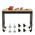 Walmart 48" Multipurpose Adjustable Height Workbench, Large Steel Frame ...