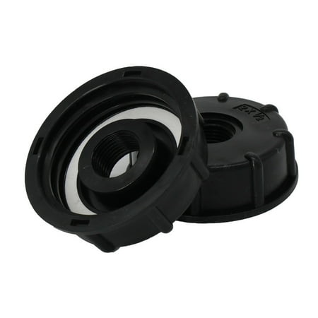 YERDGARY 2 Pieces IBC Drain Tank Adapter Plastic Water Tank Lid Adapter ...