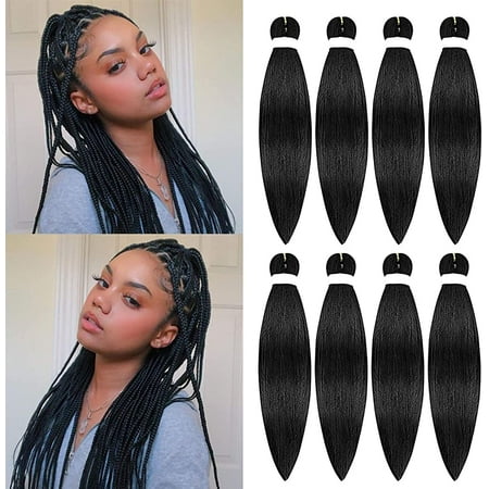 Bail wigs for women Wig Ombre Pre Stretched Braiding Hair 24 Inch 6 ...