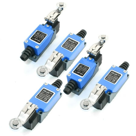 5PCS ME-8104 Momentary SPDT Rotary Metal Roller Lever Arm Limit Switch ...