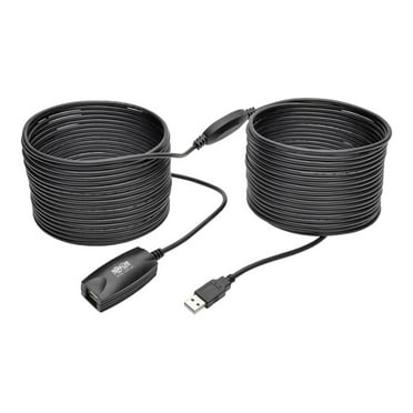 Tripp Lite USB 2.0 Active Extension Repeater Cable, 33 ft, Black, U026 ...