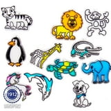 Go Create Zoo Animals Sun Catchers Set, 1 Each - Walmart.com