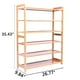 Ktaxon 6 Tiers Bamboo Shoe Storage Rack Sturdy Shoe Shelf Shoe Stand ...