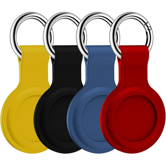 4-Pack Portable Protector Case Compatible with Apple AirTag, Soft ...