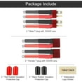 LiteBee 4PCS Deans Style T Plug Female Male Connector Adapter 12AWG ...