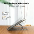 Laptop Stand for Desk Tablet Stand Adjustable Aluminum Foldable ...