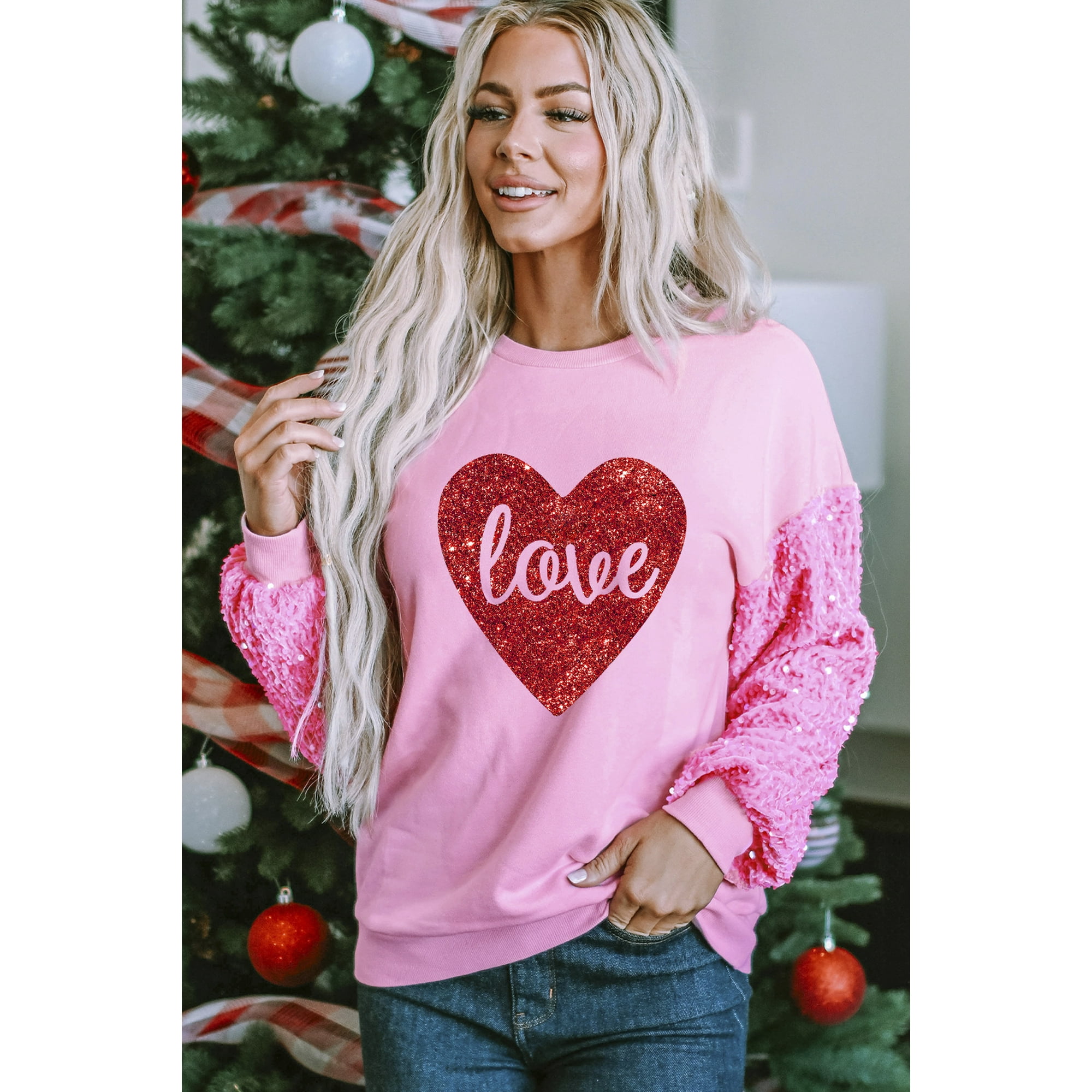 Click here for A. Jesdani Glitz Heart Design Sequin Long Sleeves... prices