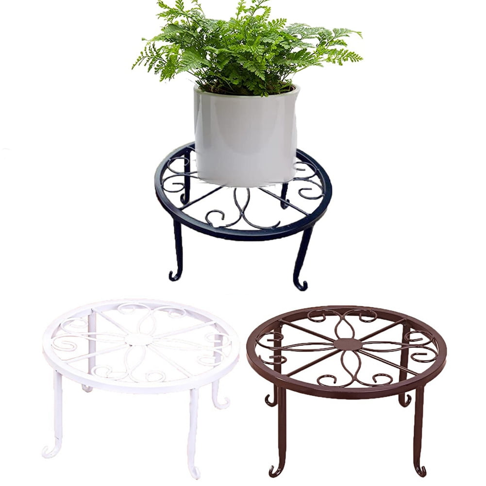 UDIYO Metal Plant Stand for Indoor Outdoor, Floor Flower Pot Rack/Iron ...