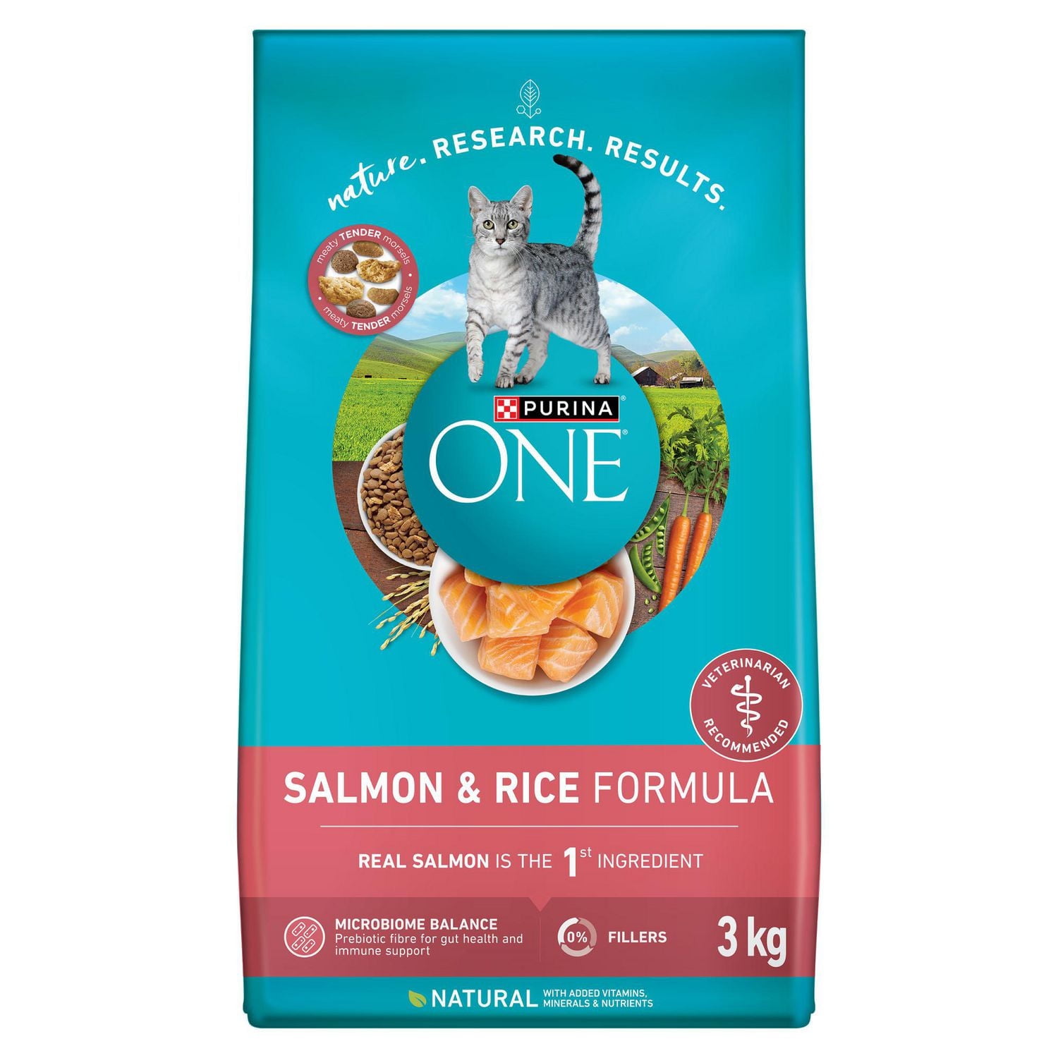 Click here for Purina One Salmon & Rice  Dry Cat Food 3 Kg prices