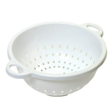 Chef Craft Select Plastic Deep Colander, 11x5 inch 5 quart, White ...