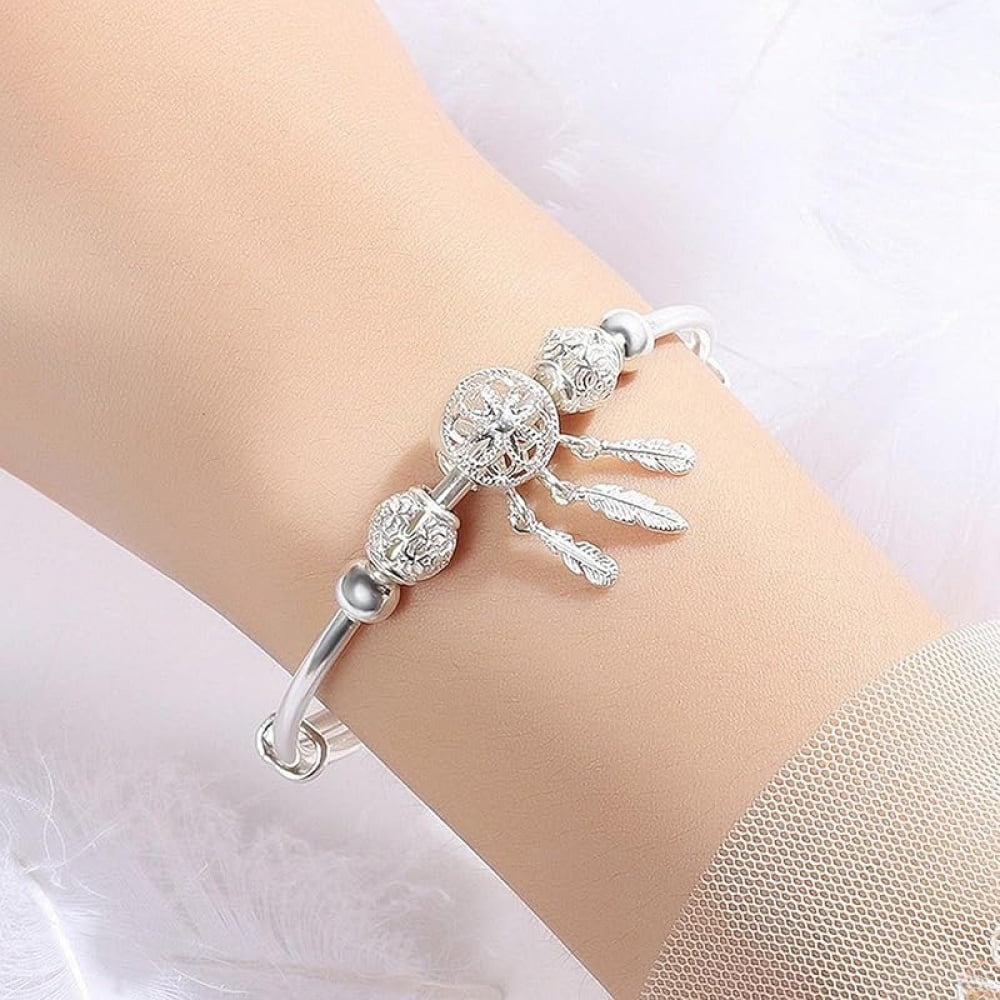 Click here for Susola Women Bracelets  Women Bangle Pendant Feath... prices