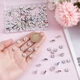 160Pcs 10 Colors Brass Rhinestone Spacer Beads Grade A Straight Flange ...