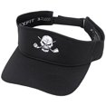 Golf Visor w/ Skull Design (Black) - Walmart.com