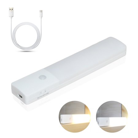 6 LED USB Chargeable Night Light Human Body Induction Light Sensor Lamp ...