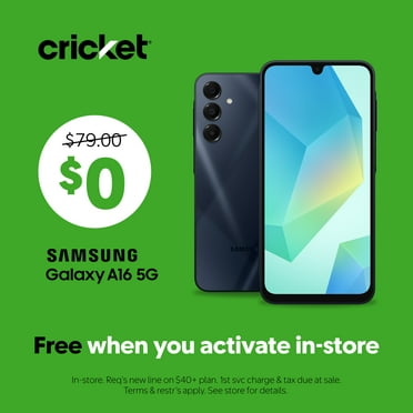 Cricket Wireless Debut Flex Prepaid Smart Flip Phone, 4GB, 512MB RAM ...