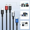 JUJHGRF-4-in-1 Multi Charging Cable [2 Pack, 6.6ft] – Dual USB-C ...