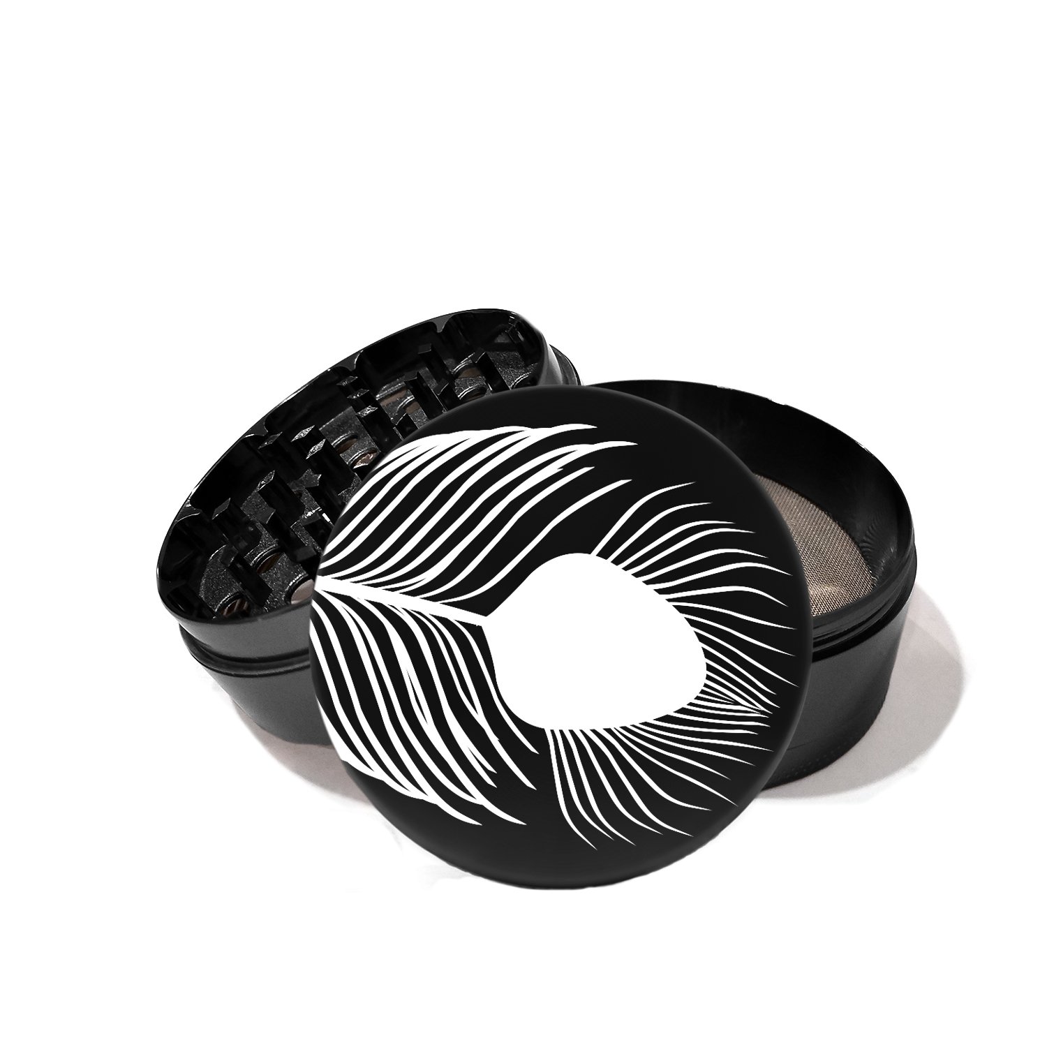 Peacock Feather Head Eye - Laser Etched Grinder - Walmart.com