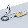 (1 pack) onn 6ft Lightning to USB-A Soft-touch Braided Charging Cable ...