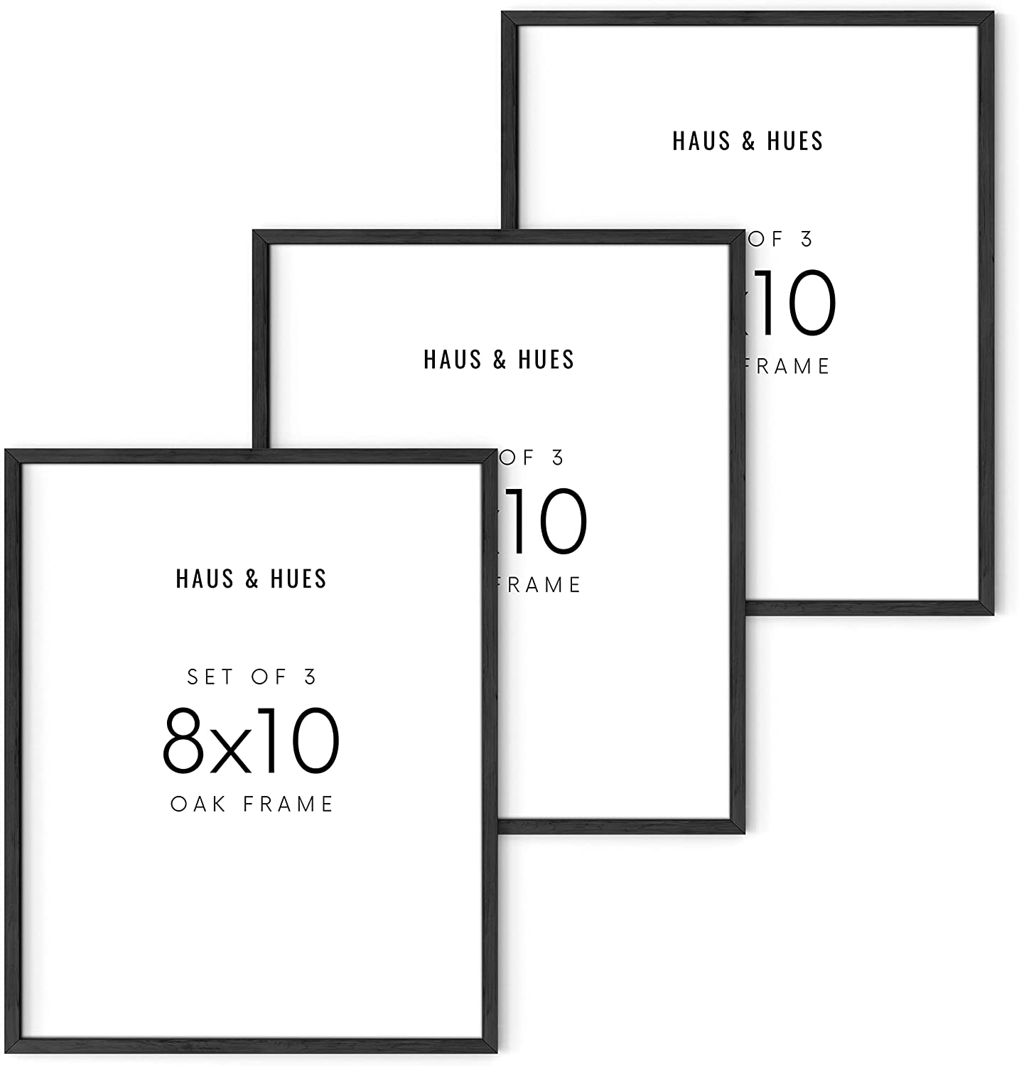 Haus And Hues 8x10 Black Oak Wood Frames Set Of 3 3 8x10 Poster Frame haus-and-hues-8x10-black-oak-wood-frames-set-of-3-3-8x10-poster-frame