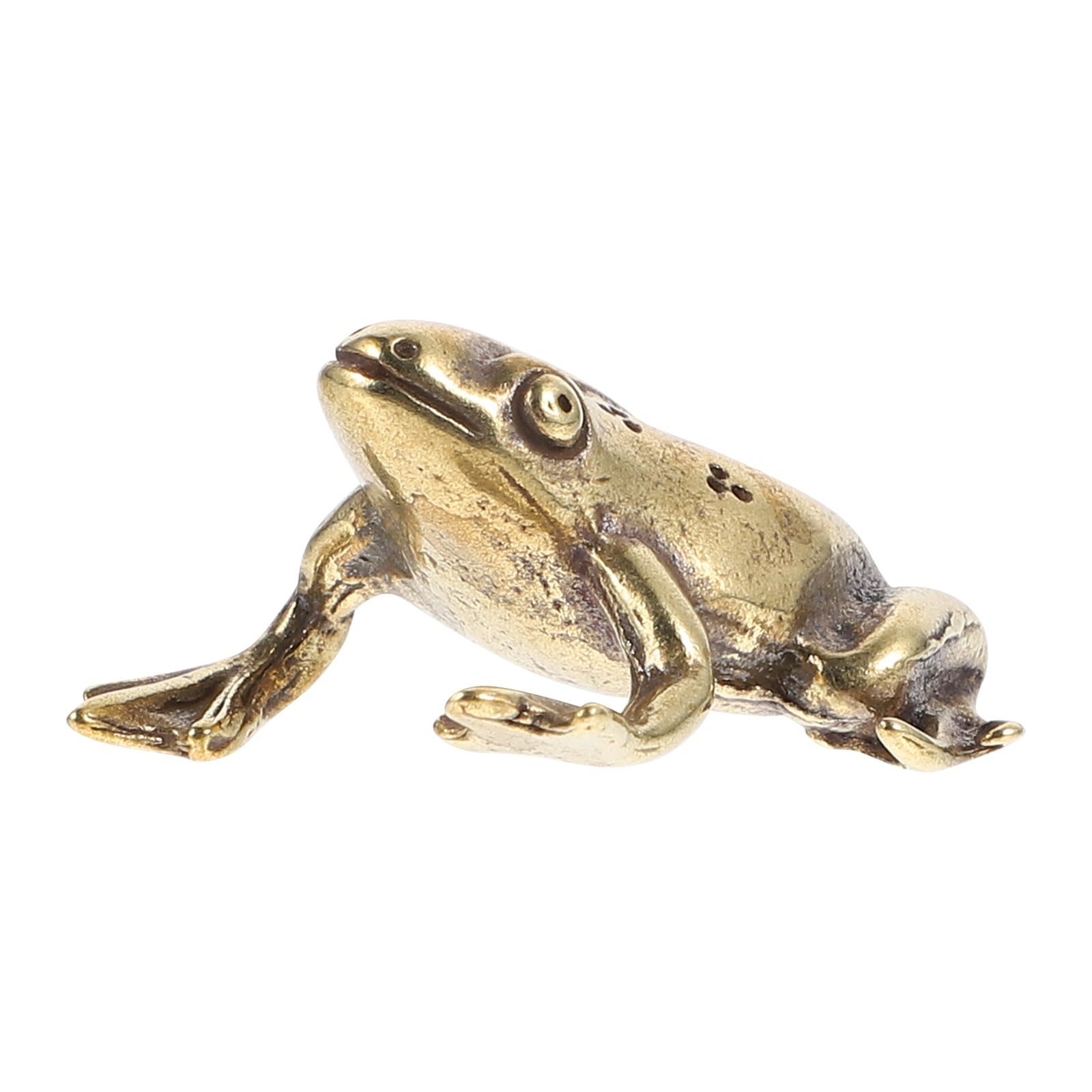 Copper Frog-shape Figurine Home Decor Statue Copper Miniature Sculpture ...