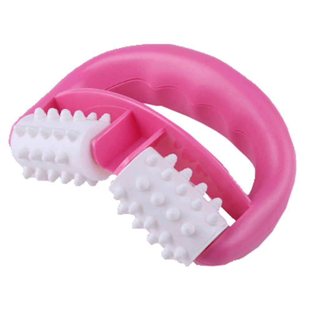 Plastic Manual Roller Massager Double Wheel Massager Round Hand ...
