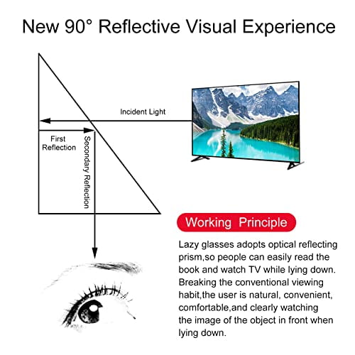 Buy Horizontal Lazy Glasses 90°angle Lying Down Bed Reading Prism