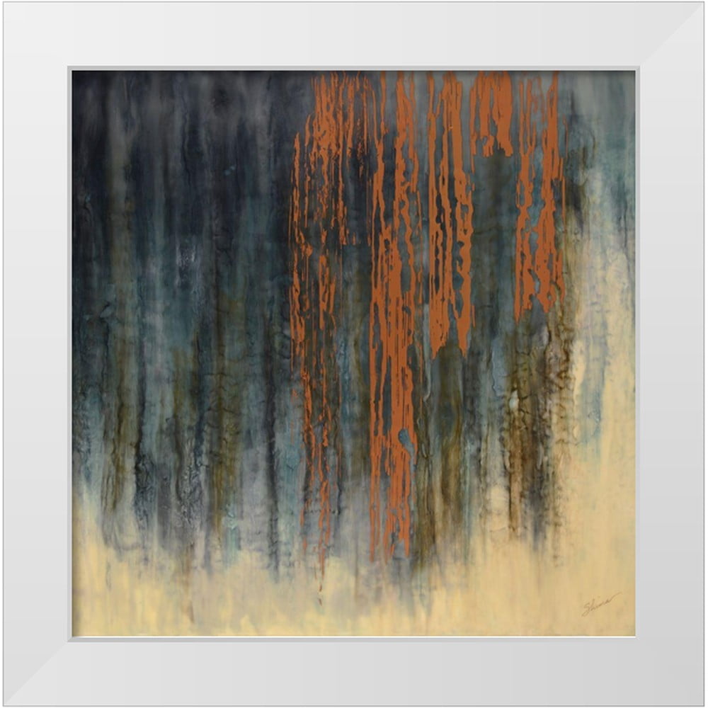 Shanti, Shima 20x20 White Modern Wood Framed Museum Art Print Titled ...