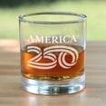 America 250 Logo Whiskey Rocks Glass - America250 Official for 250th ...
