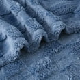 Dusty Blue Fleece Throw Blanket 108”×90” for Couch Sofa Bed,Super Soft ...