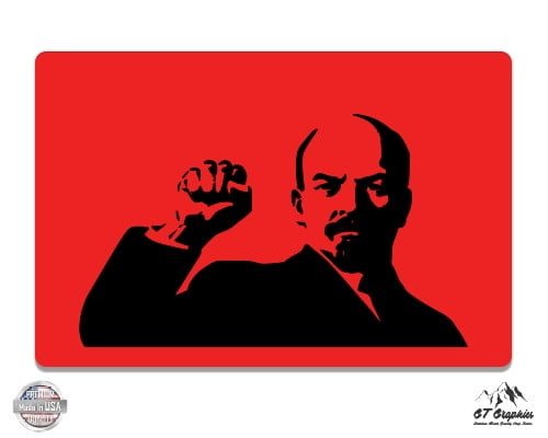 Lenin - 5" Vinyl Sticker - For Car Laptop I-Pad - Waterproof Decal ...