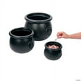 Black Plastic Cauldrons (Set Of 3) - Home Decor - 3 Pieces - Walmart.com