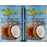 Coco Lopez Creamy Coconut Milk Liquid, 13.5 oz, Product of Dominican ...