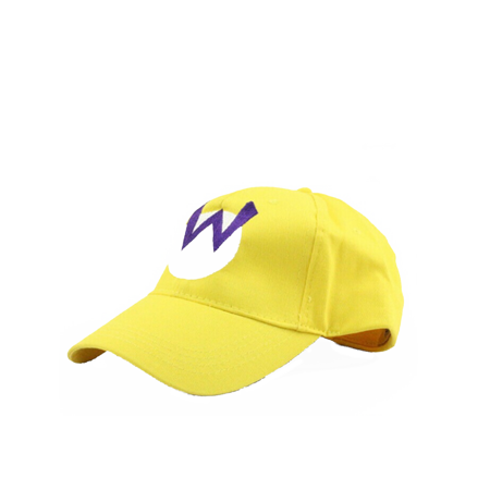 MyPartyShirt - Wario W Logo Yellow Baseball Cap Hat Super Mario ...