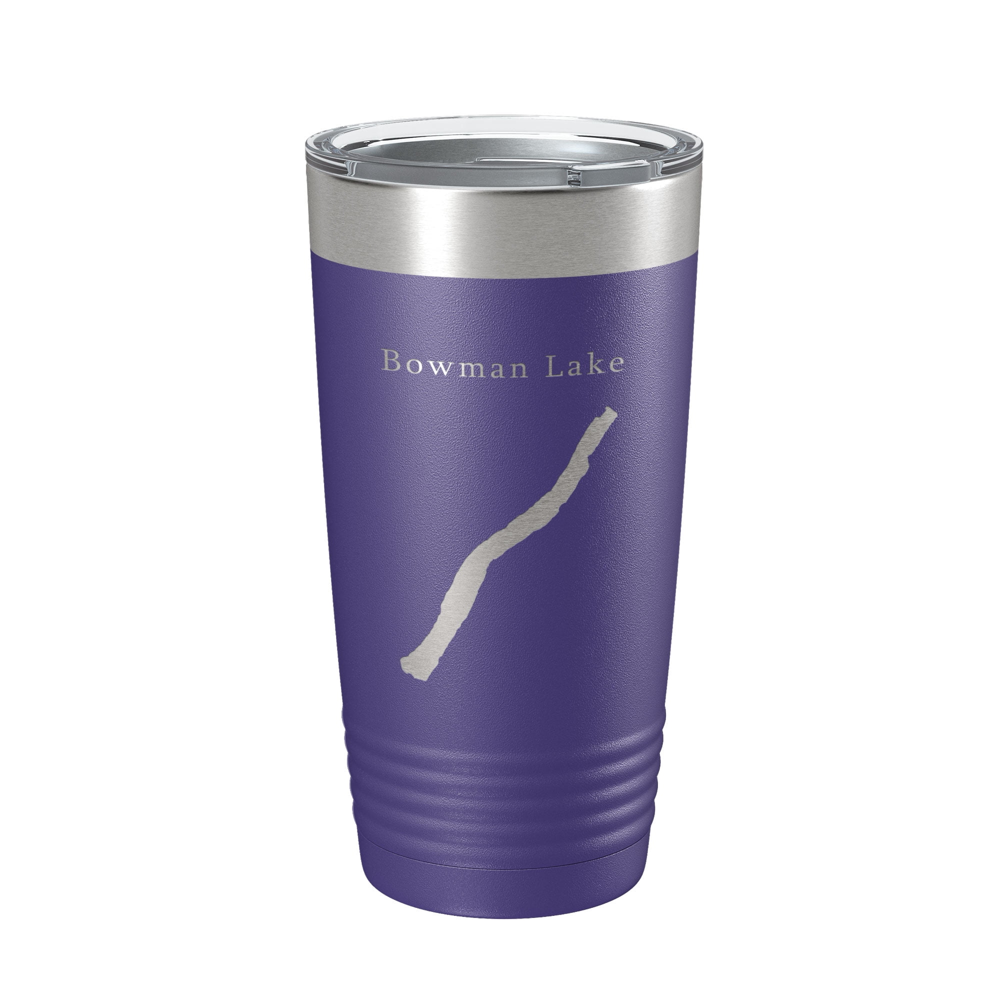 Bowman Lake Map Tumbler Travel Mug Insulated Laser Engraved Coffee Cup ...