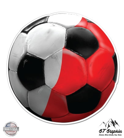 Poland National Team Polish Soccer Fan - 12" Vinyl Sticker Waterproof ...