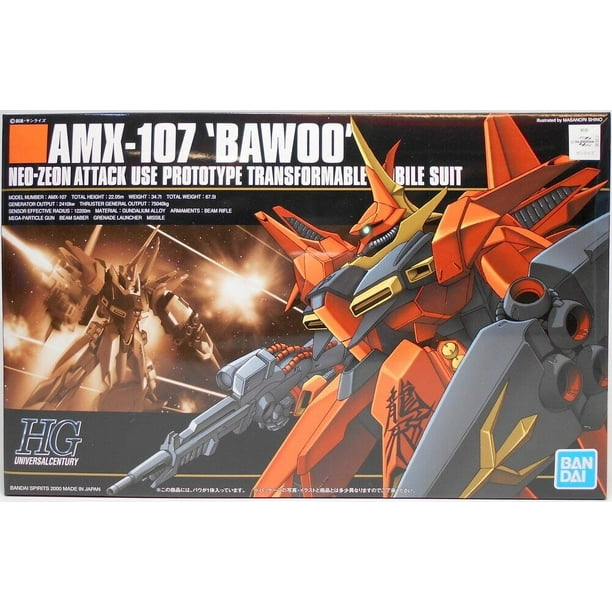 Bandai HGUC Gundam AMX-107 Bawoo HG 1/144 Scale Model Kit - Walmart.com